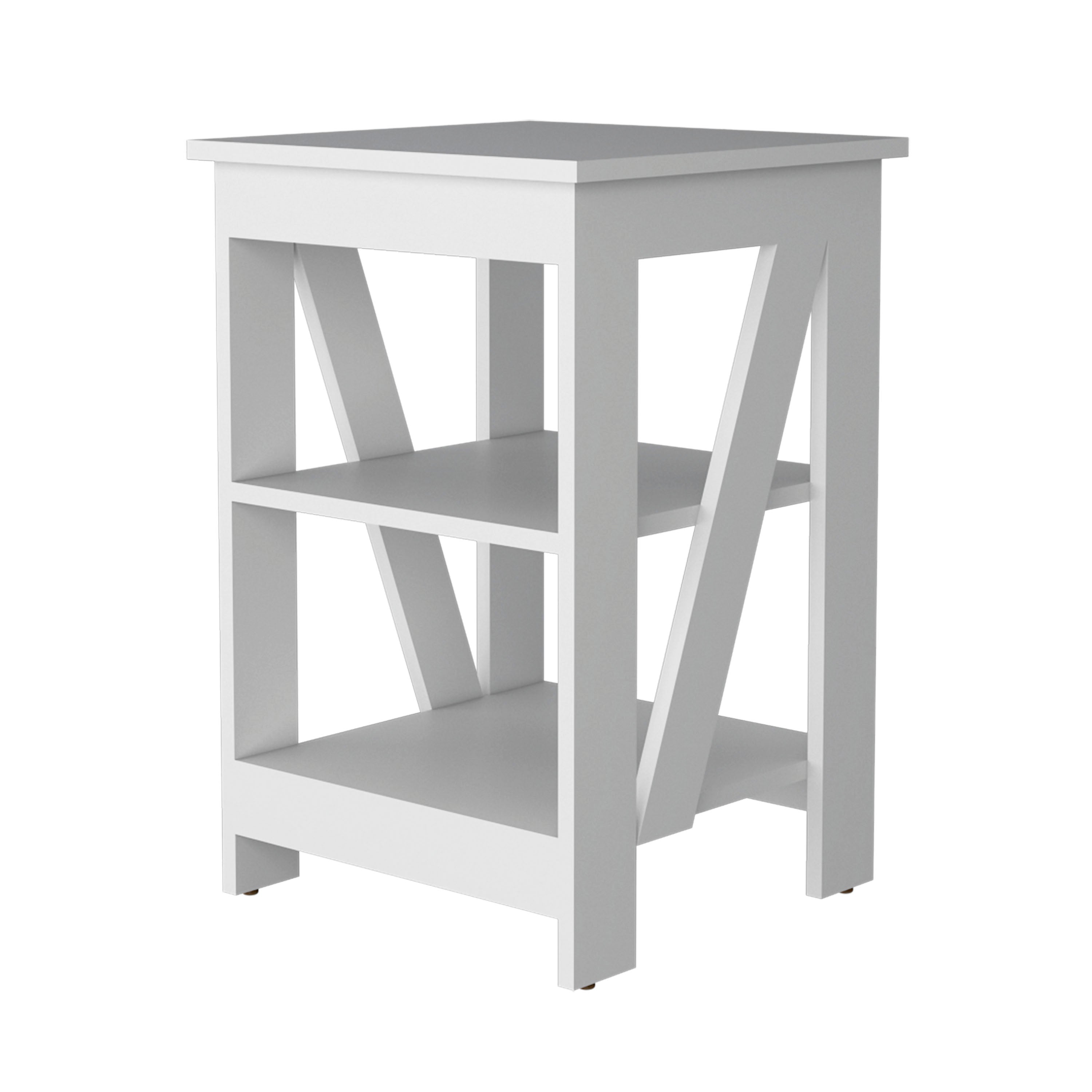 Clio Auxiliary Table, with two shelves – FM FURNITURE